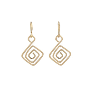 Aztec Swirl Earrings – Peggy Li Creations