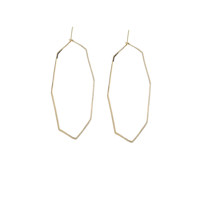 Octagon Hoop Earrings – Peggy Li Creations
